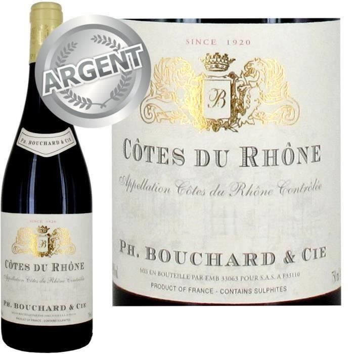 Bouchard & Cie Côtes du Rhône 2014 vin rouge - La cave Cdiscount