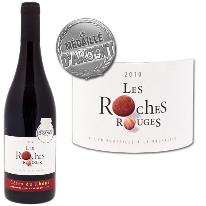 Roches Rouges Côtes du Rhône 2010 - La cave Cdiscount
