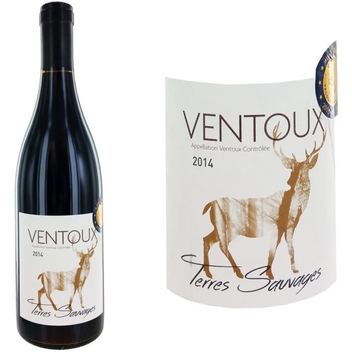 Terres Sauvage Ventoux 2014 - Vin rouge x1 - La cave Cdiscount