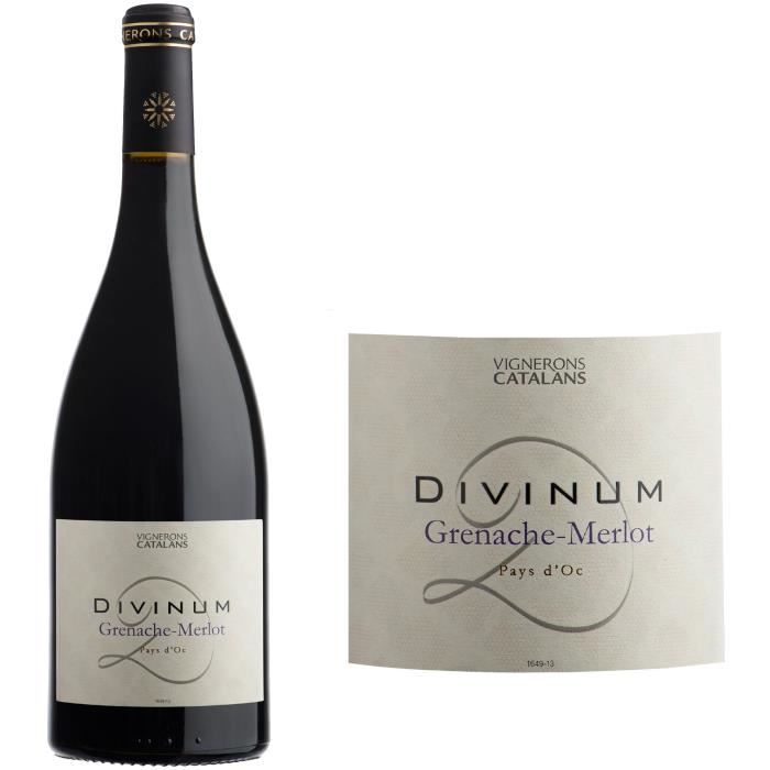 Divinum 2015 Grenache-Merlot - Vin rouge du Languedoc Roussillon - La ...