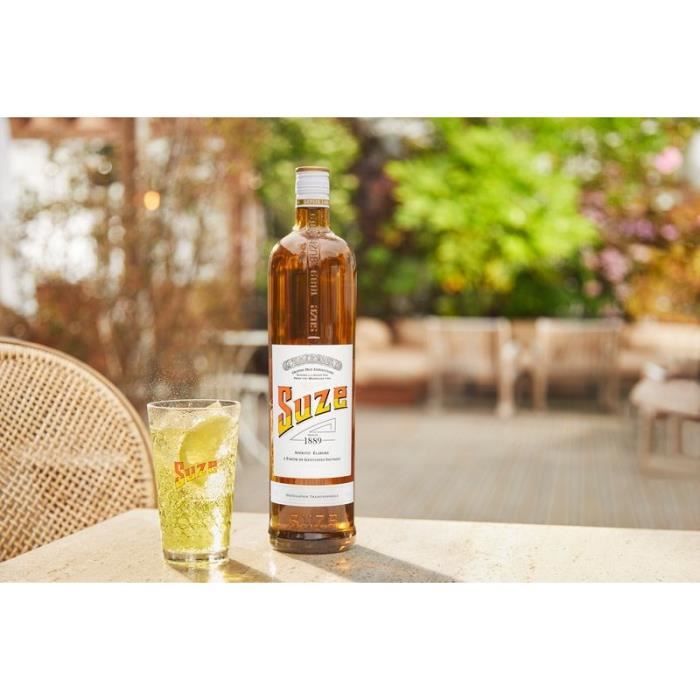Suze - Liqueur de Gentiane - 15,0% Vol. - 1L - La cave Cdiscount