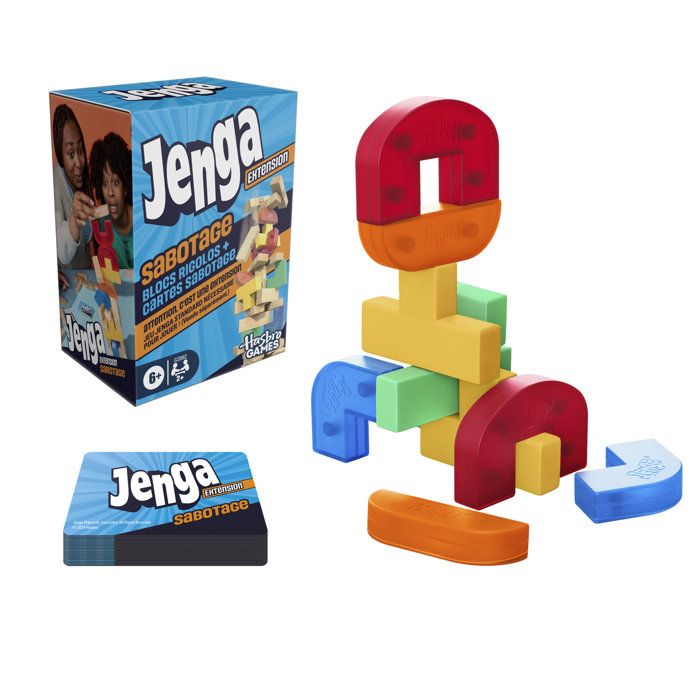 Jenga Sabotage pack d'extension, Jeu d'ambiance, Hasbro Games, dès 6 ...