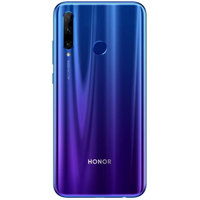 HONOR 20 Lite Phantom Blue 128 Go - Cdiscount Téléphonie