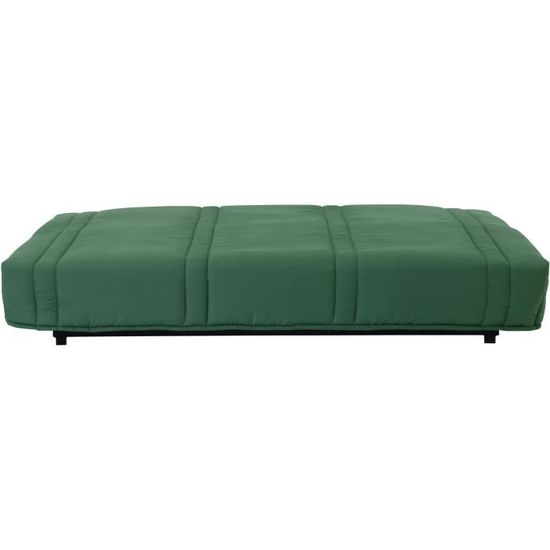 Clic clac 3 places LENA 20 - Tissu coton vert forêt - Couchage 125x190 ...
