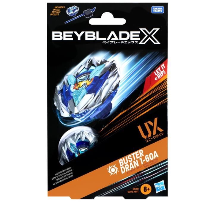 Beyblade X Buster Dran 1-60A UX, toupie de type endurance et lanceur ...