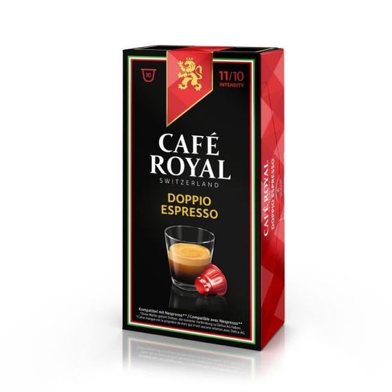 10 capsules Cafe Royal Doppio Espresso Capsules compatibles Système ...