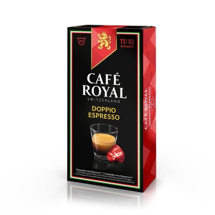 10 capsules Cafe Royal Doppio Espresso Capsules compatibles Système ...