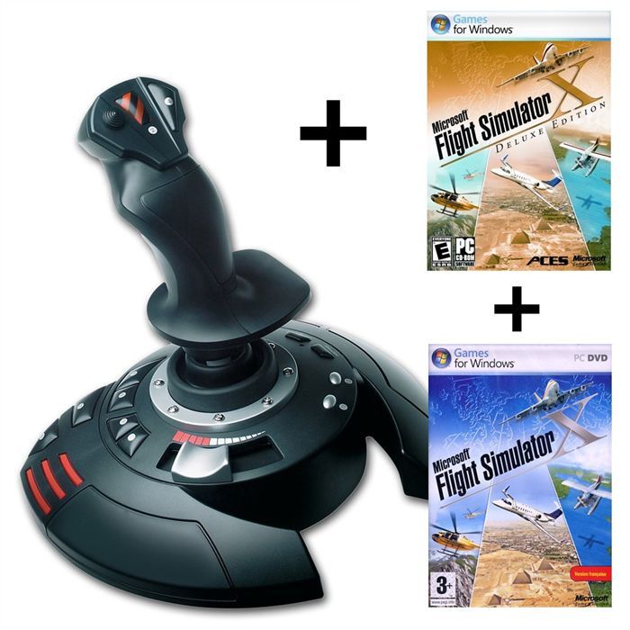 Thrustmaster T.Flight Stick X PC/PS3 + Flight Simu - Cdiscount Informatique