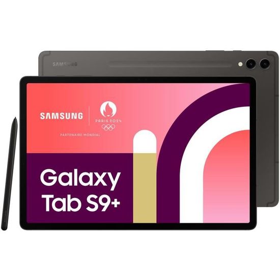 Tablette Tactile SAMSUNG Galaxy Tab S9+ 12,4" WIFI 256Go Anthracite - Cdiscount Informatique