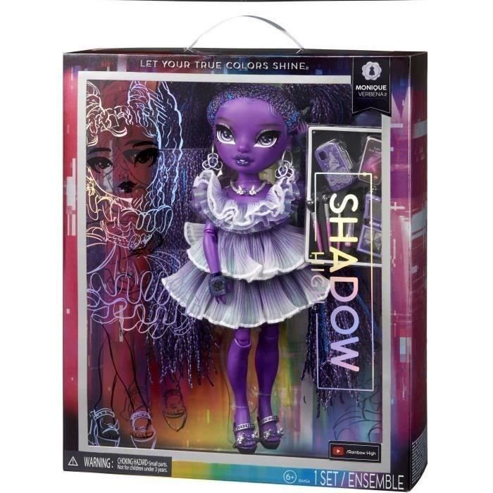 Rainbow High S3 Shadow High - Poupée 27 cm Monica Verbena (Violet foncé ...