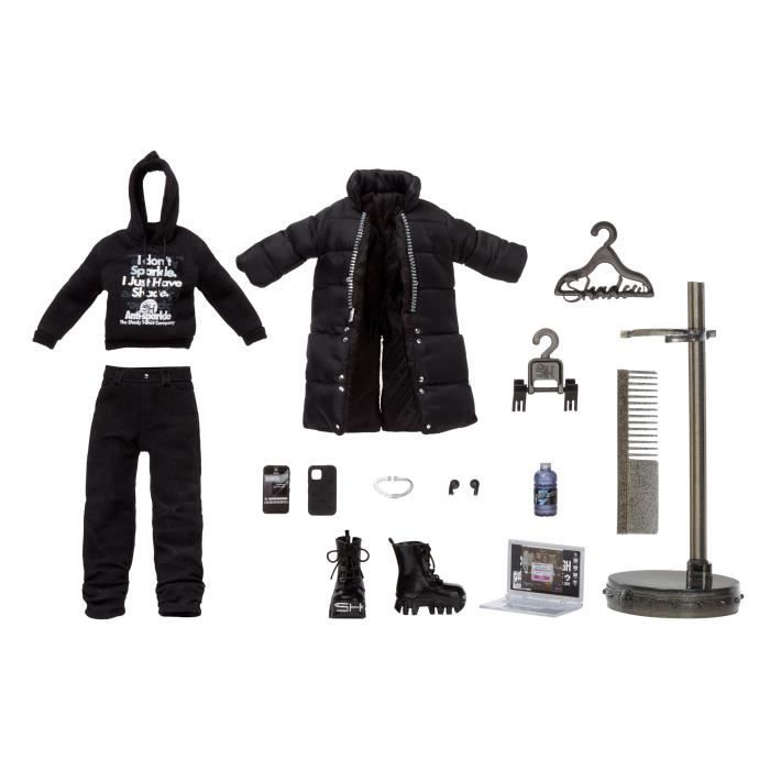 Rainbow High S3 Shadow High - Poupée 27 cm Rex Mcqueen (Noir) - 1 tenue ...