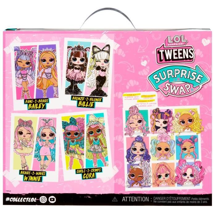 L.O.L. Surprise Tweens Surprise Swap Fashion Doll- Bronze-2-Blonde Billie - 1 poupée Tweens 17cm ...