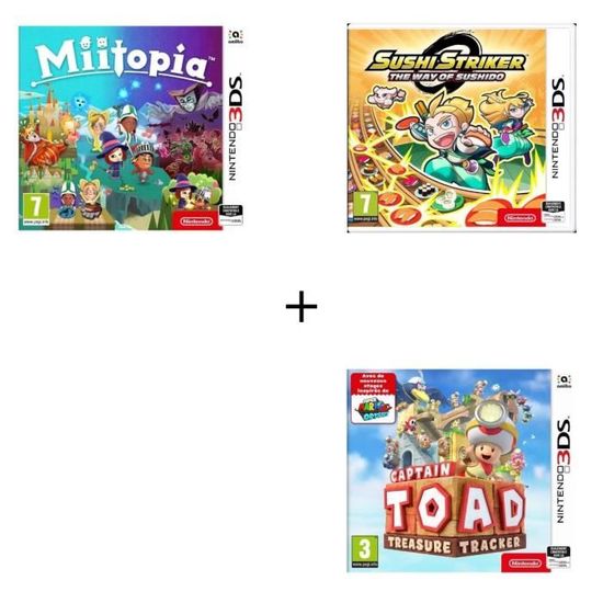 Pack Miitopia + Sushi Stricker + Captain Toad : Treasure Tracker ...