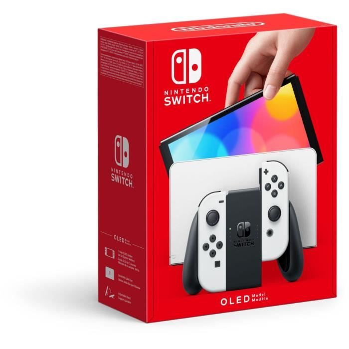 NINTENDO Switch OLED 64 Go blanc - Reconditionné - Excellent état ...
