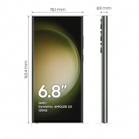 Samsung Galaxy S23 Ultra 256go Vert Reconditionné Excellent état