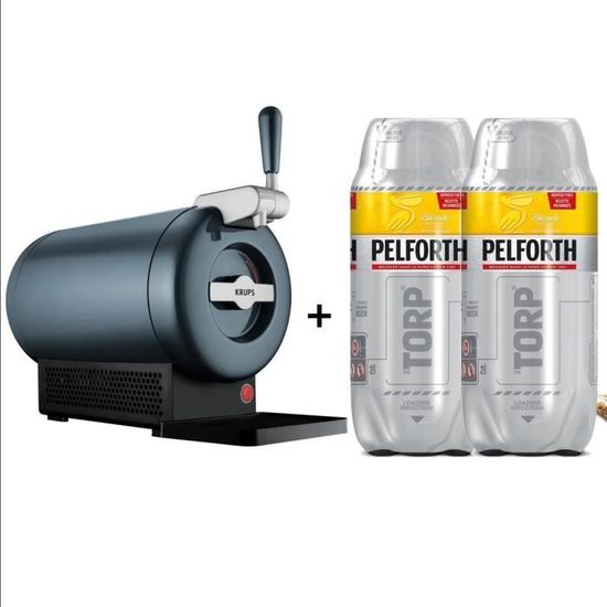 KRUPS VB650B10 Machine à bière The Sub Grey Edition - Grise + 2 fûts de ...