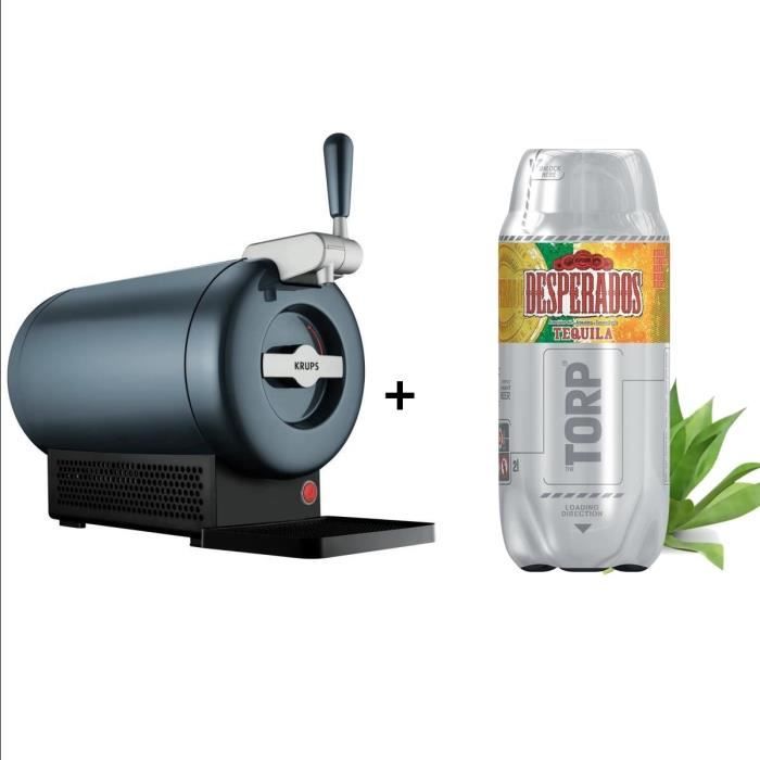 KRUPS VB650B10 Machine à bière The Sub Grey Edition - Grise + 1 fût de ...