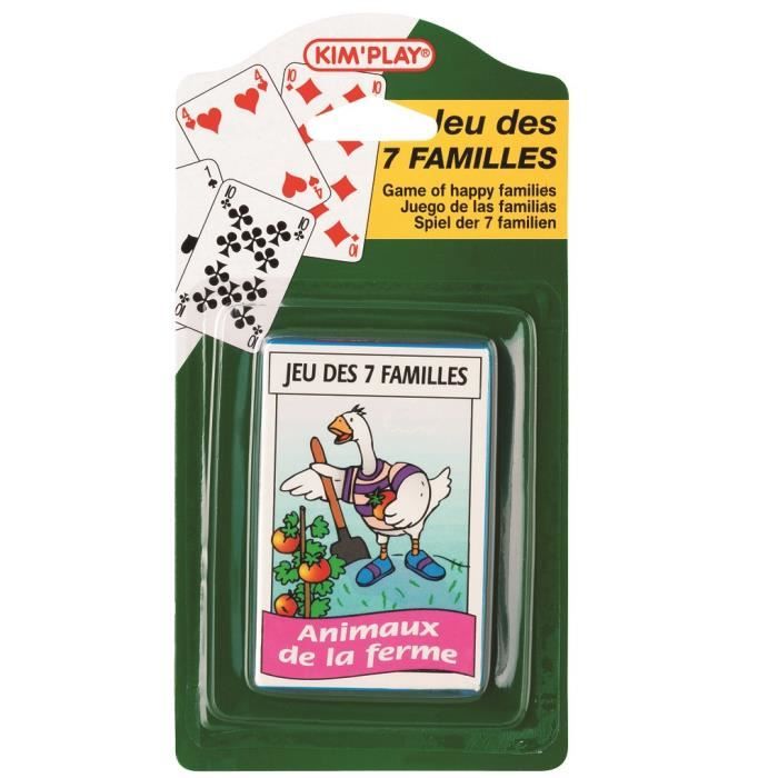 KIMPLAY Jeu des 7 familles - Animaux de la ferme - Cdiscount Jeux - Jouets