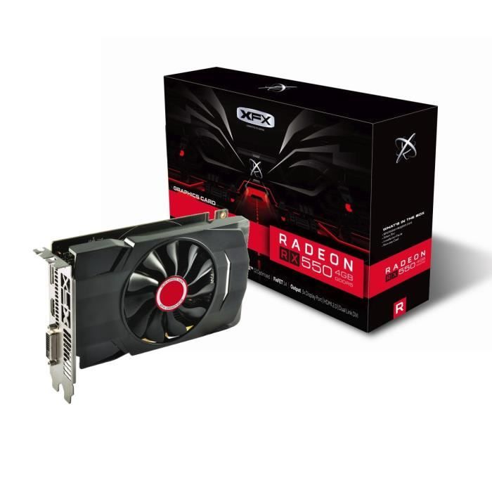 XFX Carte graphique Radeon RX 550 4GB Core Edition - 4 Go - GDDR5 ...