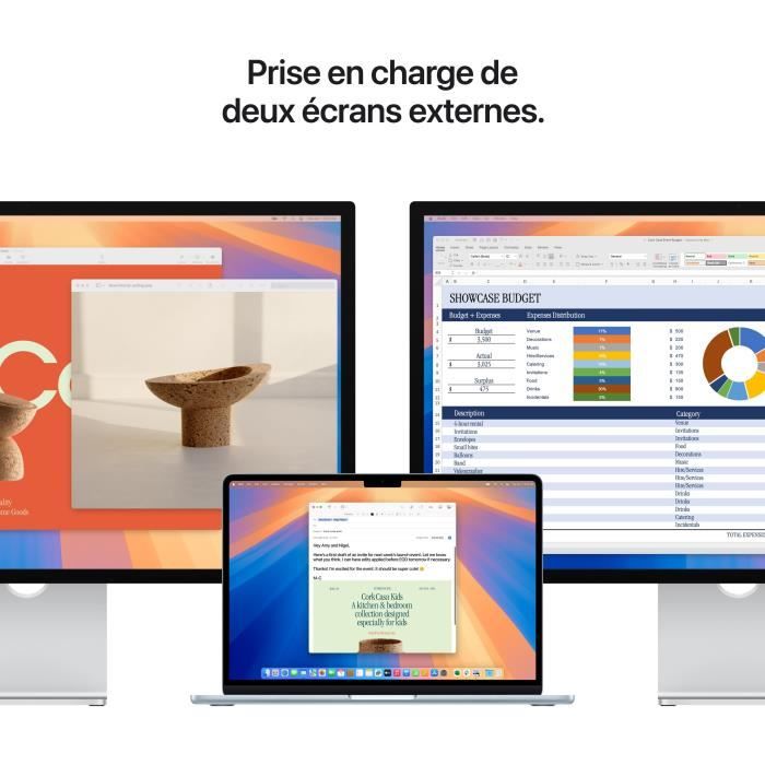 Apple - 13,6" MacBook Air M4 (2025) - RAM 16Go - Stockage 256Go - CPU ...