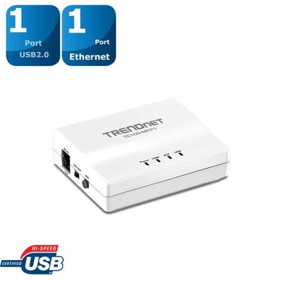 Trendnet Print Server USB TE100-MFPI - Cdiscount Informatique