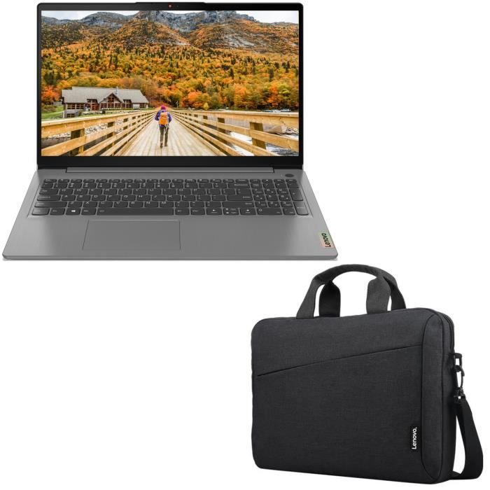 PACK LENOVO : PC Portable IP 3 15ALC6 - 15,6" FHD - AMD Ryzen 5-5500U ...