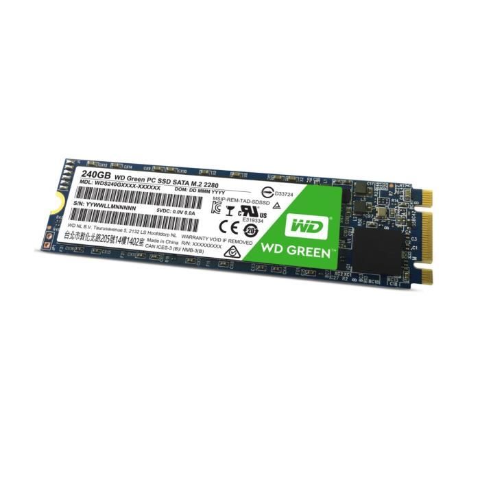 Western Digital SSD Green WDS240G1G0B - 240 Go - M.2 - 2280 WDS240G1G0B ...