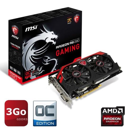 MSI AMD Radeon R9 280 GAMING 3Go - Cdiscount Informatique