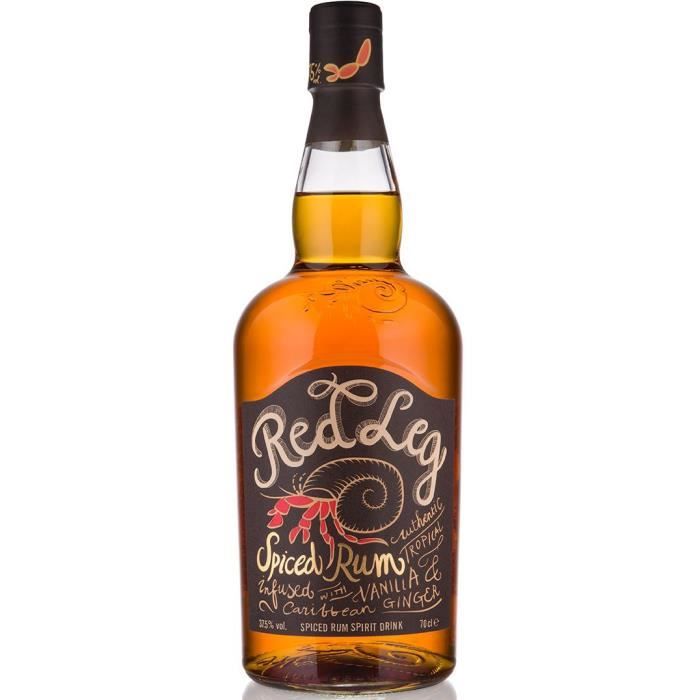 Rhum Redleg - Rhum épicé - Puerto Rico - 37,5%vol - 70cl - La cave ...