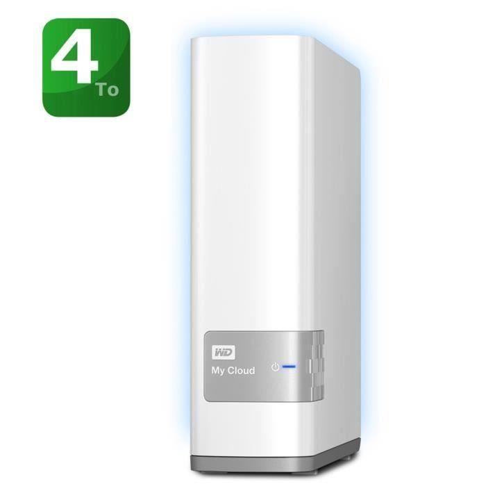 WD My Cloud-NAS/Cloud Personnel - 4To WDBCTL004HWT - Cdiscount Informatique