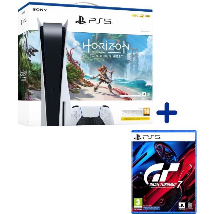 Pack PS5 Standard : Console PS5 Standard + Horizon Forbidden West (Code ...