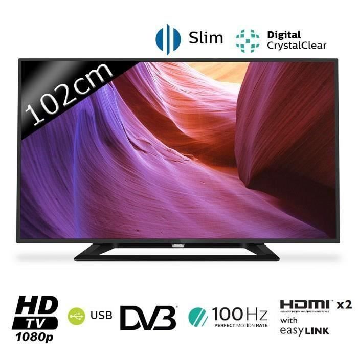 PHILIPS 40PFH4200 TV LED Slim Full HD 102cm (40") - Cdiscount TV Son Photo