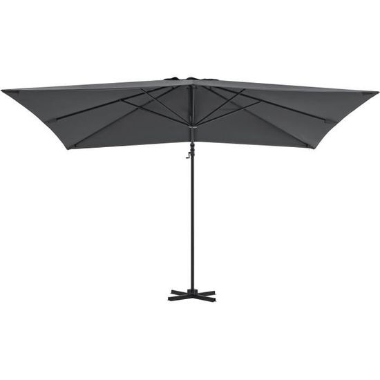 Parasol déporté 4x3 m - Inclinable et rotatif 360° - Toile déperlante ...