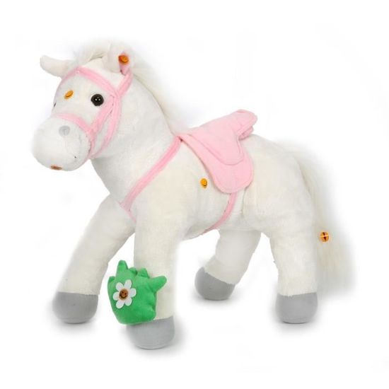 TEEBOO Ponoo Peluche Sonore Poney Blanc - Cdiscount Jeux - Jouets
