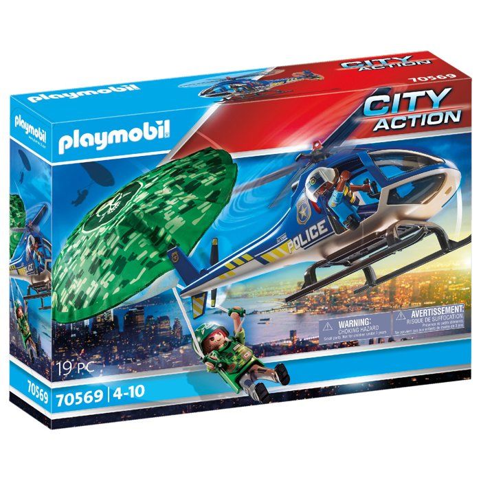 Playmobil pack Police voleur Hélicoptère de police (70569 ...