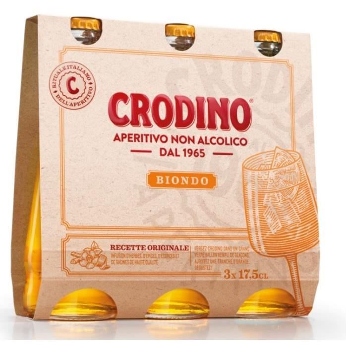 Crodino - Apéritif sans alcool - 3 x 17,5 cl - Cdiscount Au quotidien