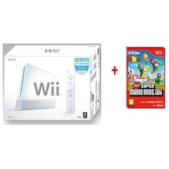 CONSOLE WII BLANCHE (CONSOLE Wii PACK SPORTS + le - Cdiscount Jeux vidéo
