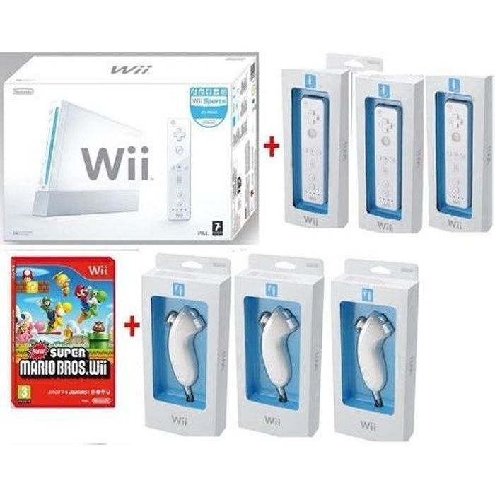 CONSOLE WII BLANCHE (CONSOLE Wii PACK SPORTS + le - Cdiscount Jeux vidéo