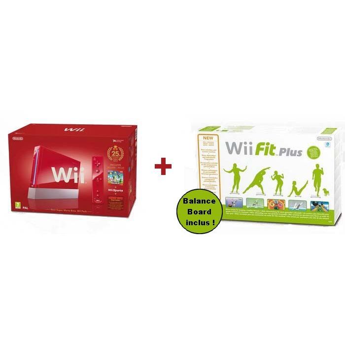 Pack Wii New Super Mario Bros + Wii Fit Plus - Cdiscount Jeux vidéo