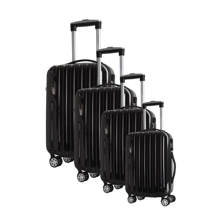 PLATINIUM Set de 4 Valises Rigide ABS & Polycarbonate 4 Roues 50-60-70 ...