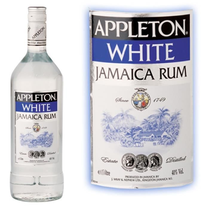 Appleton white 40% Rhum blanc - La cave Cdiscount
