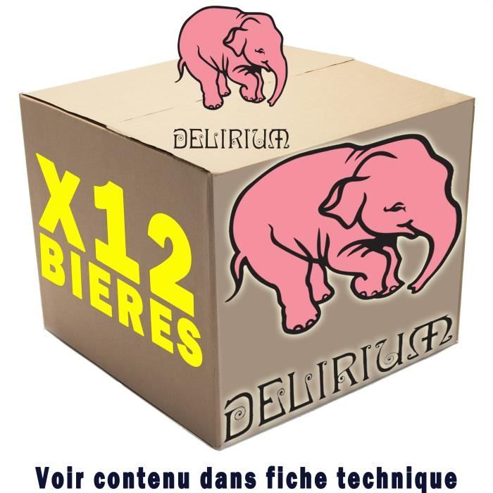 Box de 12 bières Delirium 33cl - La cave Cdiscount