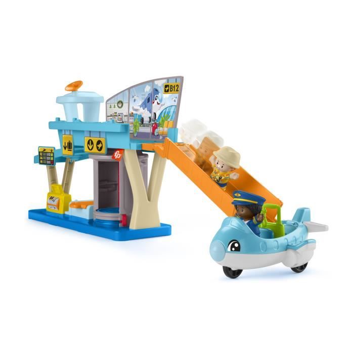 Fisher-Price-Little People-Aventures à l’Aéroport-Coffret HTJ26 ...