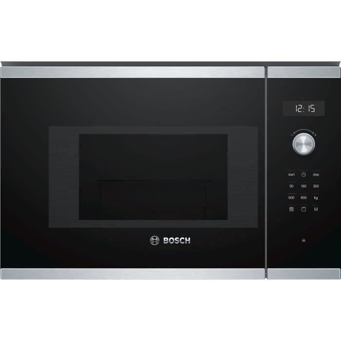 Micro-ondes grill encastrable BOSCH BEL524MS0 inox - 20 L - 800 W ...