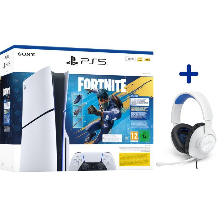 Pack PS5 Standard (avec lecteur CD) : Console PlayStation 5 (Slim ...