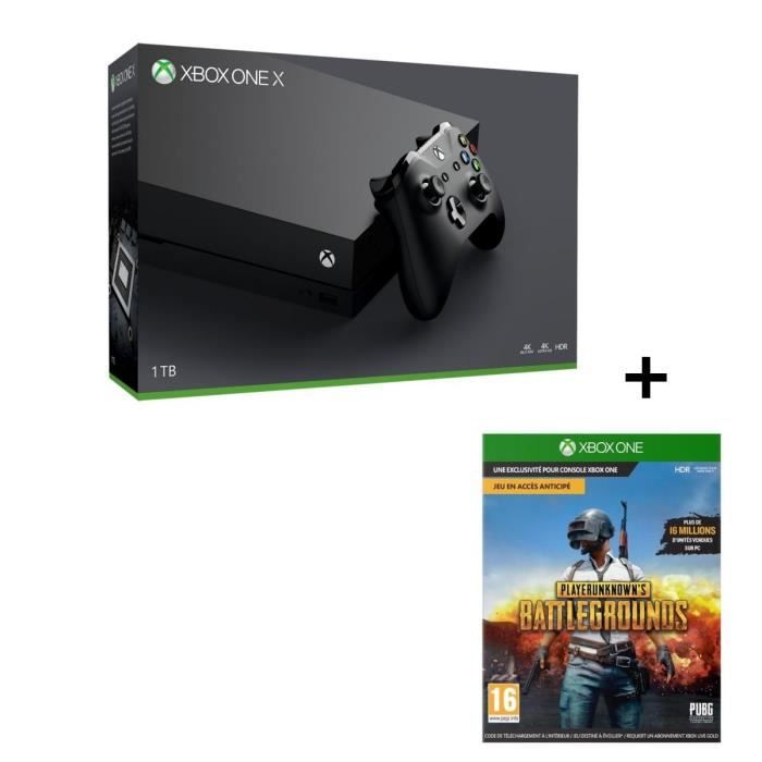 Pack Xbox One X 1 To Edition standard + PLAYERUNKNOWN'S BATTLEGROUNDS ...