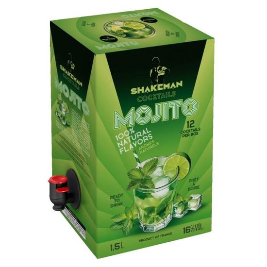Shakeman - Mojito - Cocktails prêt à boire - 16,0% Vol. - 150 cl - La ...