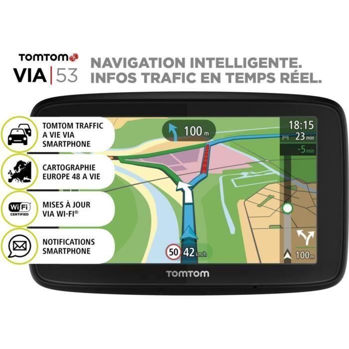 Destockage TOM TOM Gps - VIA 53 Europe 49 pays - gps auto au meilleur ...