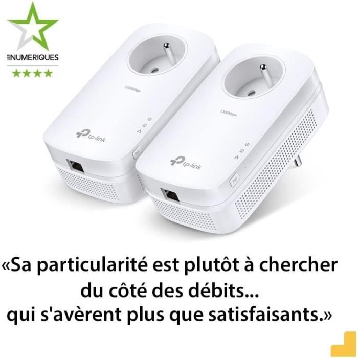 CPL 1300 Mbps - TP-Link TL-PA8015P KIT - Prise CPL avec 1 Port Ethernet ...