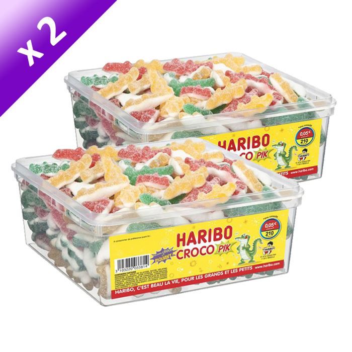 HARIBO Croco Pik 210 Pièces (x2) - Cdiscount Au quotidien